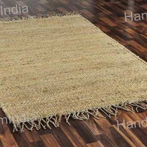 Tufted Area Rug, Natural Hemp Rug Runner, Braided Jute Rug, Natural ...