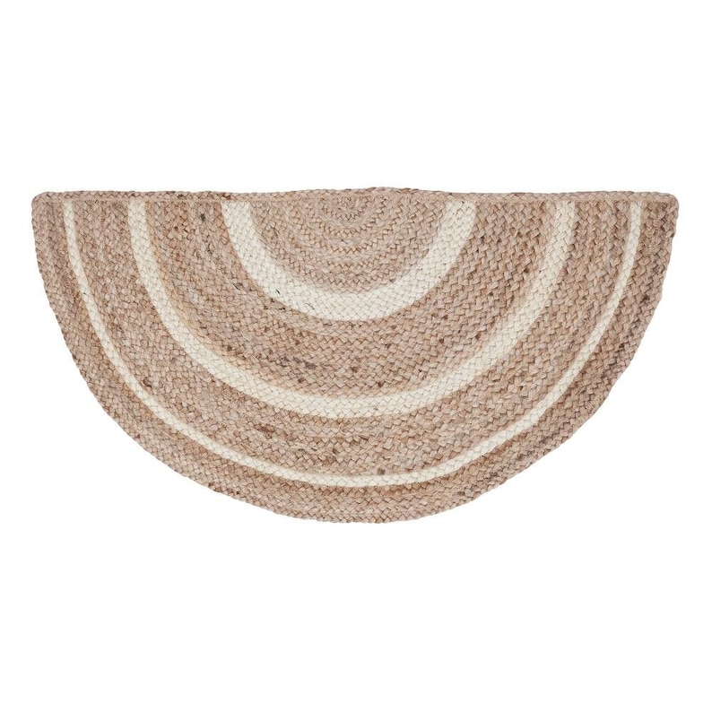 Natural Jute Half Circle Round Door Mats 3 Feet Bohemian Half - Etsy