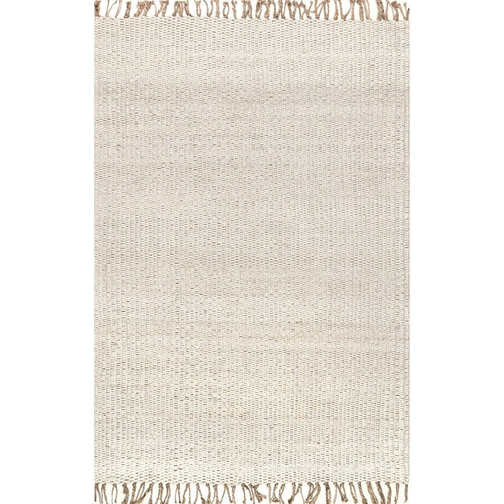 White Jute Rug White Natural Rug Handwoven Jute Rug Living - Etsy