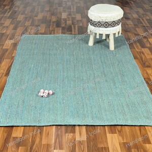 Natural Jute Area Rug for Living Room 5 X 7 Feet, Braided Soft ...