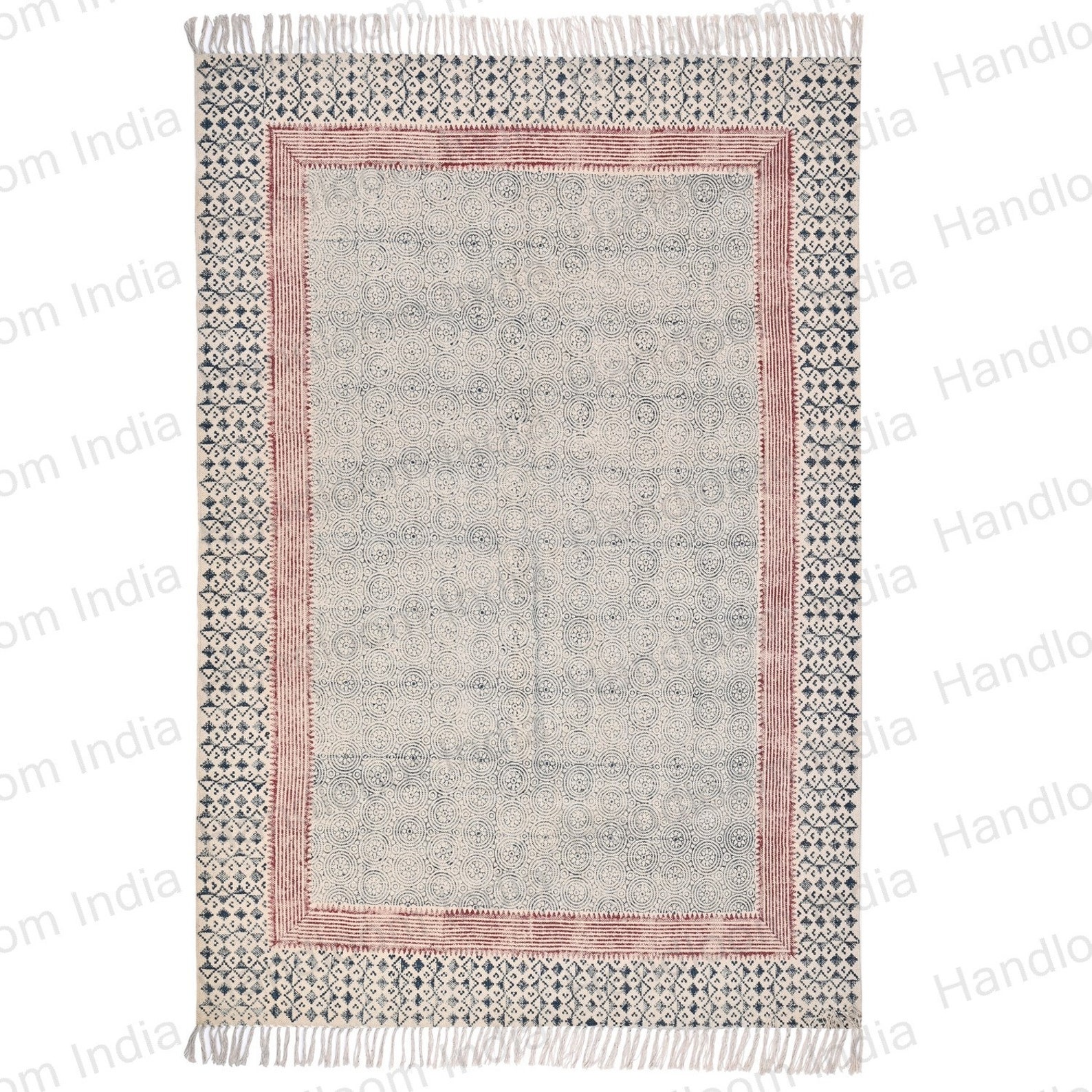 Washable Cotton Rugs, Printed Cotton Rug, Machine Washable Rug ...