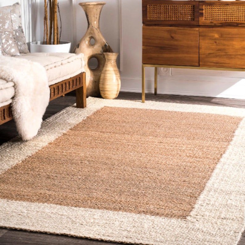 Natural Jute Rug Hemp Area Rug 8x10 for Living Room Braided - Etsy