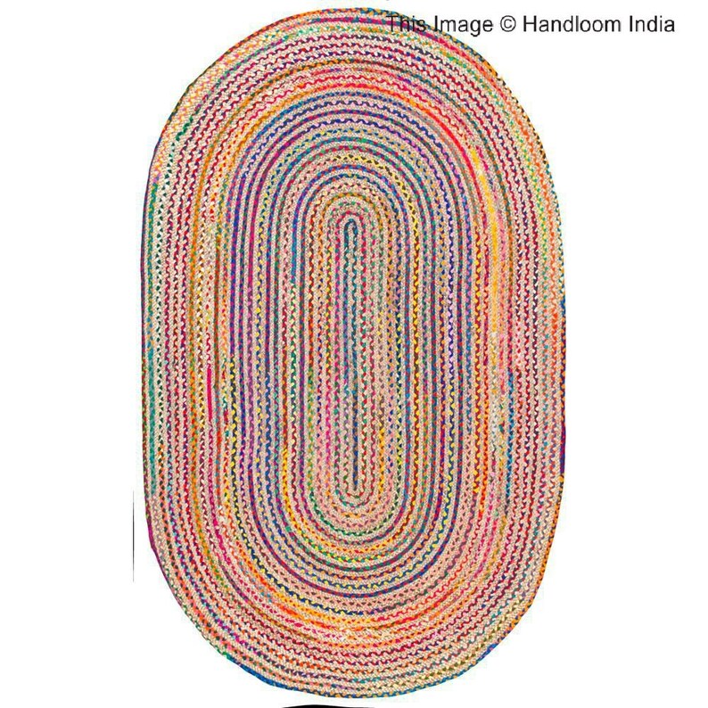 Buy Braided 5 X 7 Oval Area Rug for Living Room ON SALE - Etsy