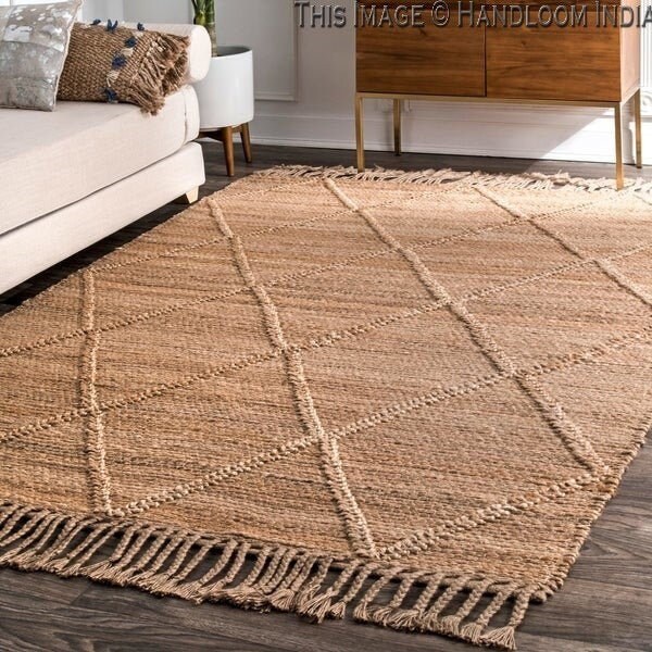 Natural Jute Rug 5 X 7 Area Rugs for Living Room Boho Decor - Etsy