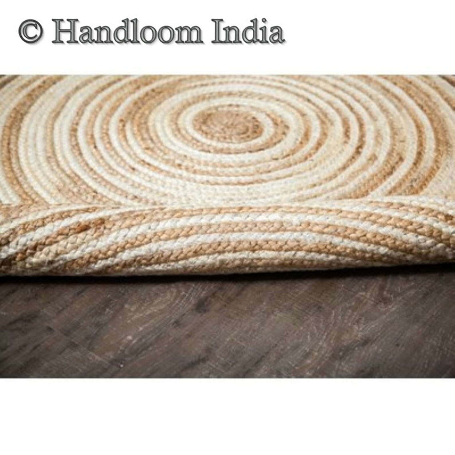 Bohemian 6 Feet Round Braided Jute Rug Living Room Antique - Etsy
