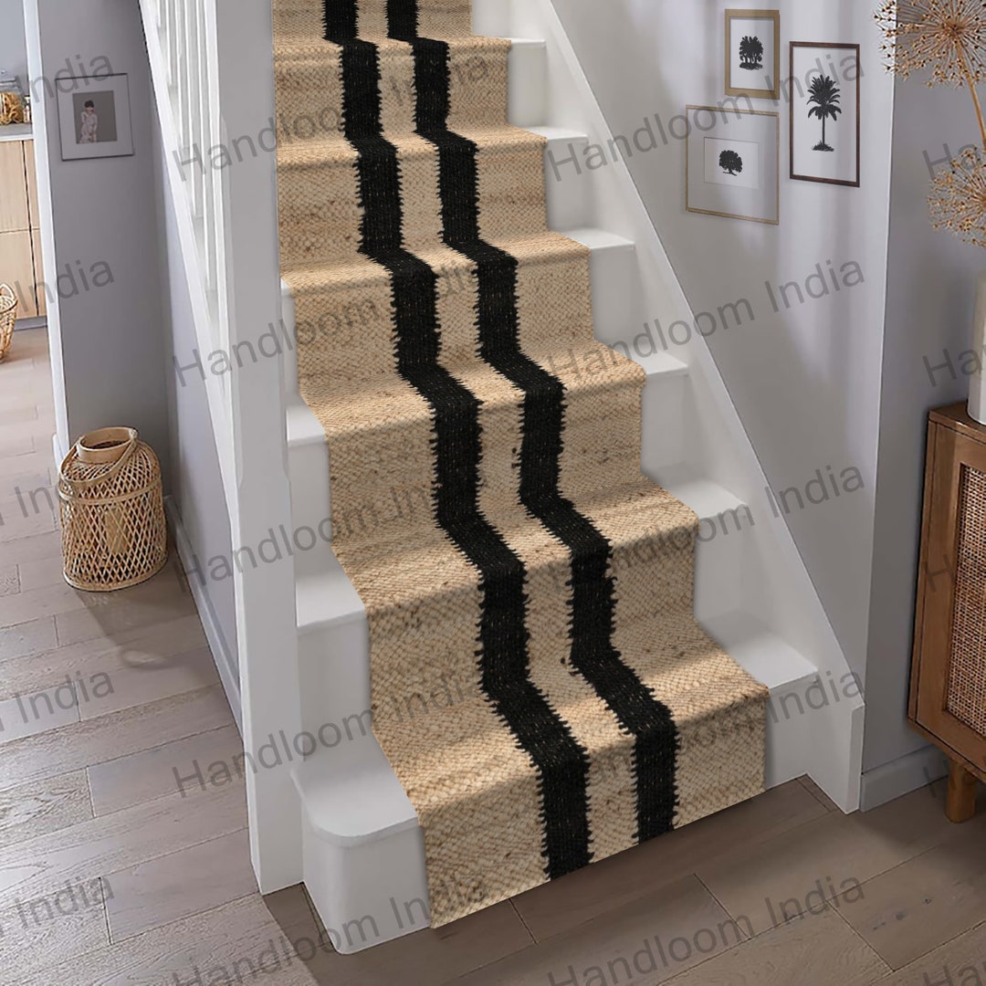 Jute Stairs Runner, Stair Treads Rug, Jute Yoga Mat, Seagrass Runner ...