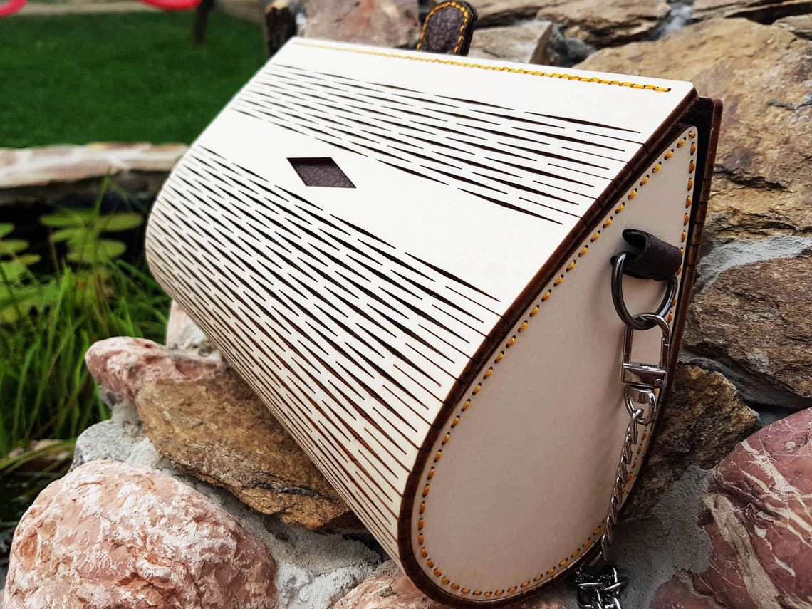 Handmade Wooden Handbag - Etsy