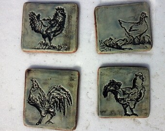 Pottery chicken | Etsy