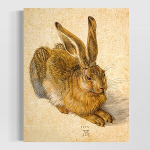 Rabbit Wall Art, A Young Hare, Albrecht Durer 1502 Antique Art Print ...