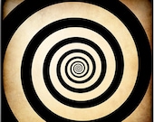 Vintage Hypno Swirl Wall Art Print - Etsy
