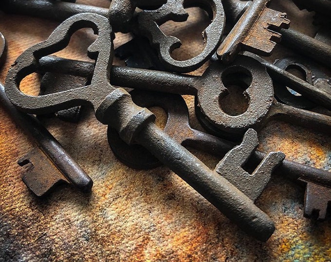 Vintage Style Rusty Skeleton Key Sets (5 Keys in a Set) for Vintage ...