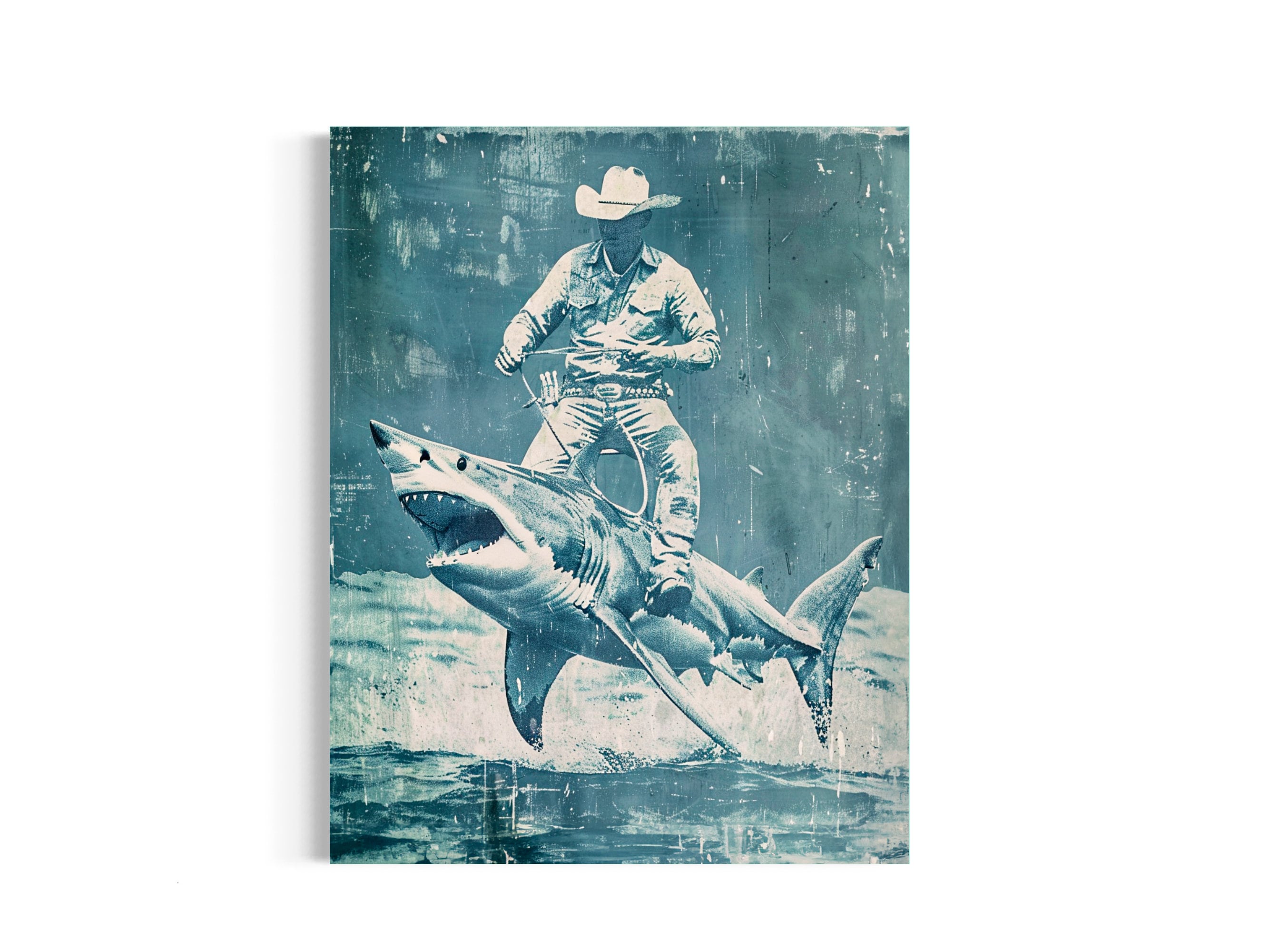 Coastal Cowboy Wall Decor | Shark Decor, Beach House, Ocean Nautical ...