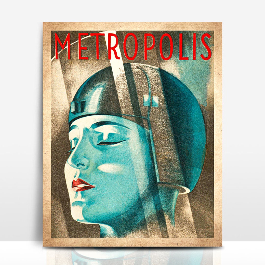Movie Poster Wall Decor, Art Deco Film Metropolis 1927 Film ...