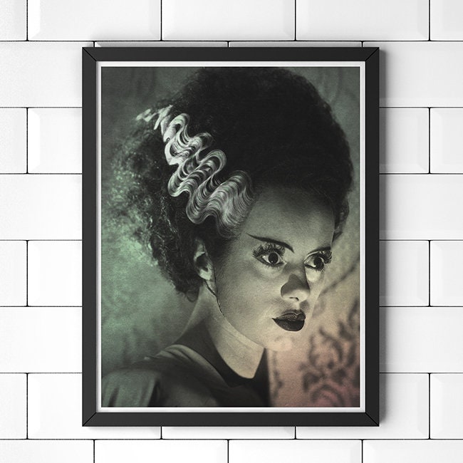 The bride of Frankenstein Gothic Reprint Vintage - Etsy