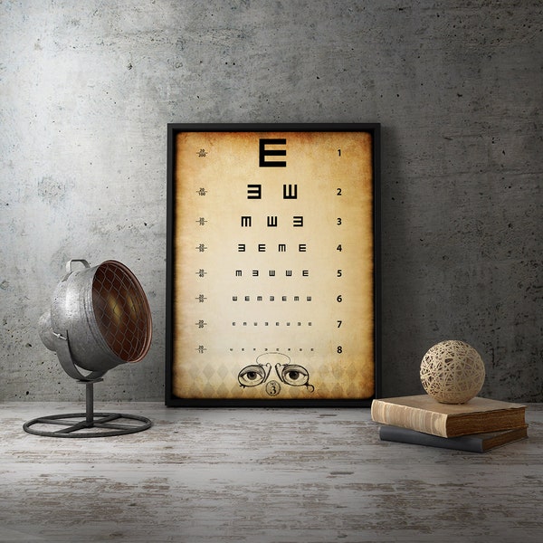 Vintage Eye Chart - Etsy