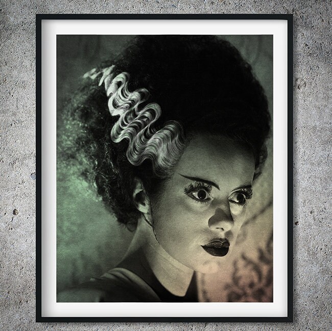 The bride of Frankenstein Gothic Reprint Vintage - Etsy