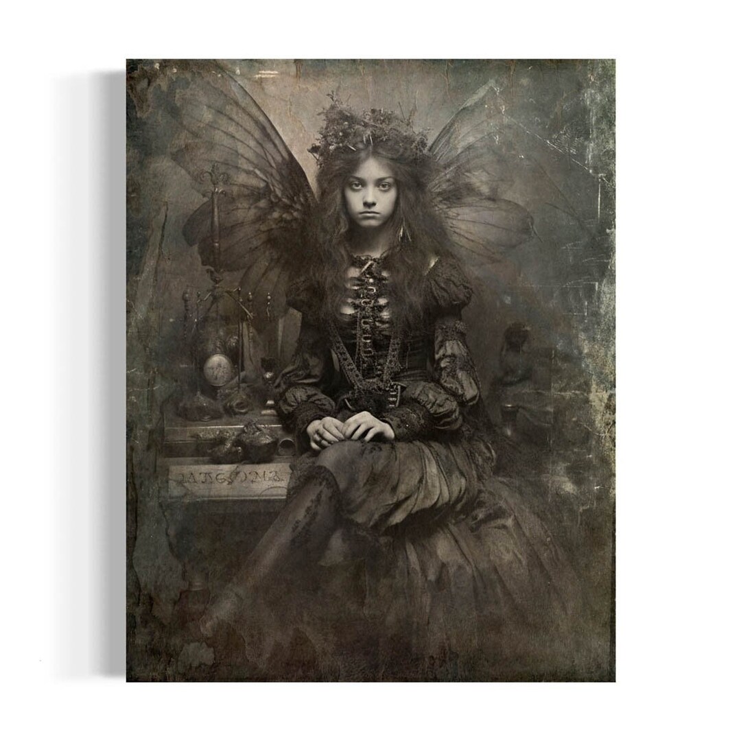 Gothic Spirits Fairy Photo, Old Gods, Fairy Wings, Moody Wall Art ...