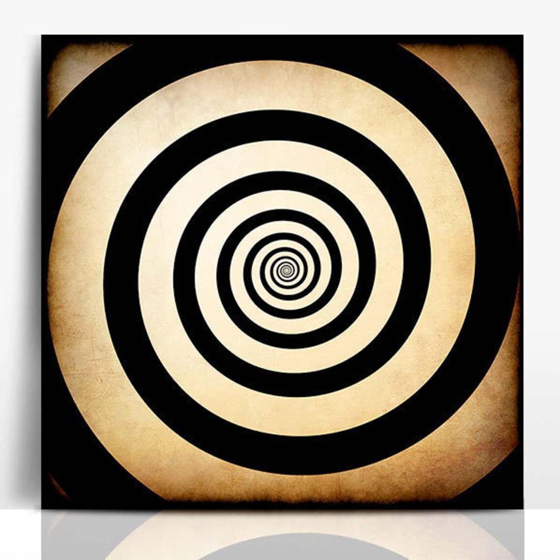 Vintage Hypno Swirl Wall Art Print | Etsy