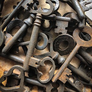 Vintage Style Rusty Skeleton Key Sets 5 Keys in a Set for - Etsy