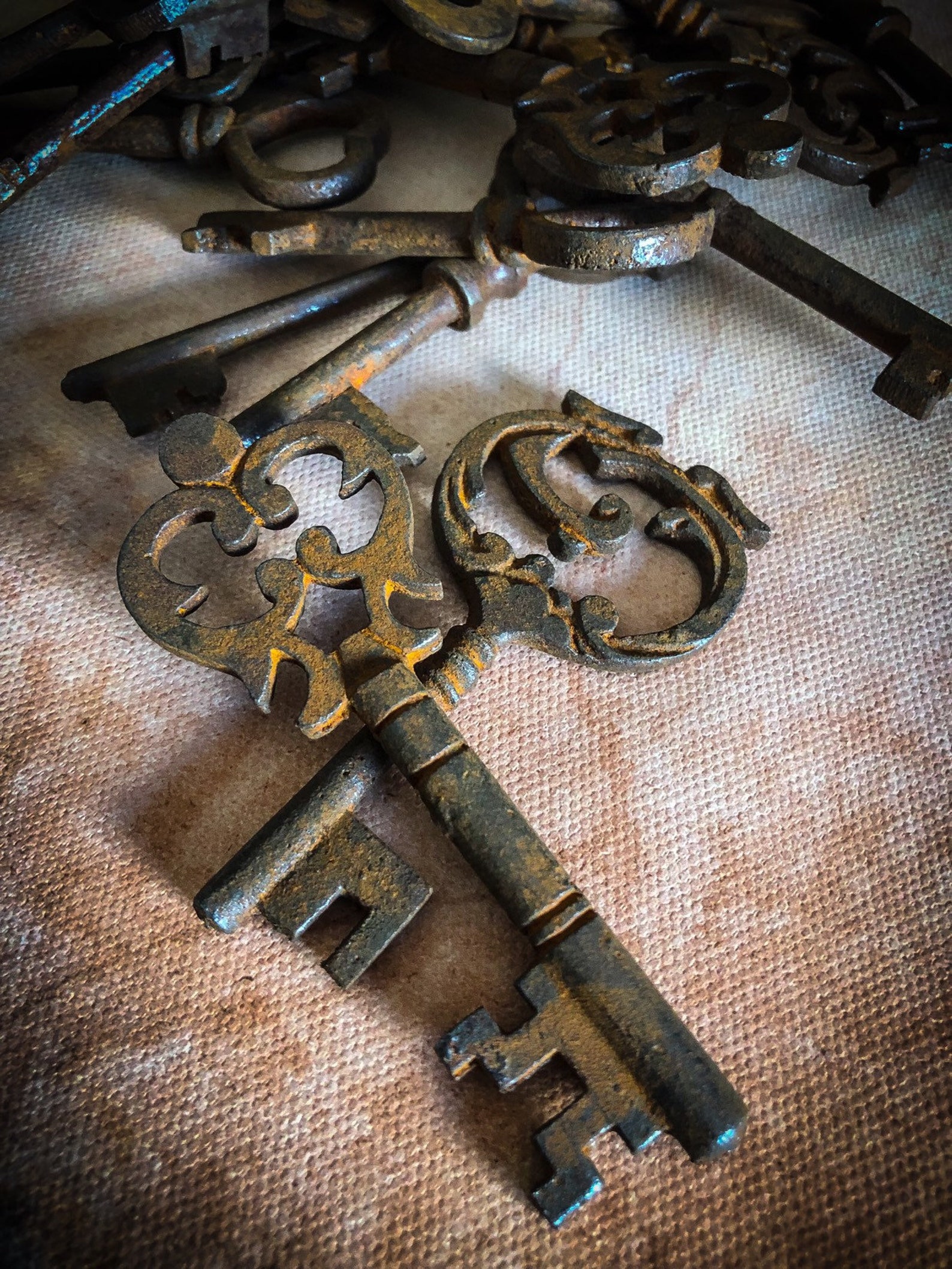 Vintage Style Rusty Skeleton Key Sets 5 Keys in a Set for - Etsy