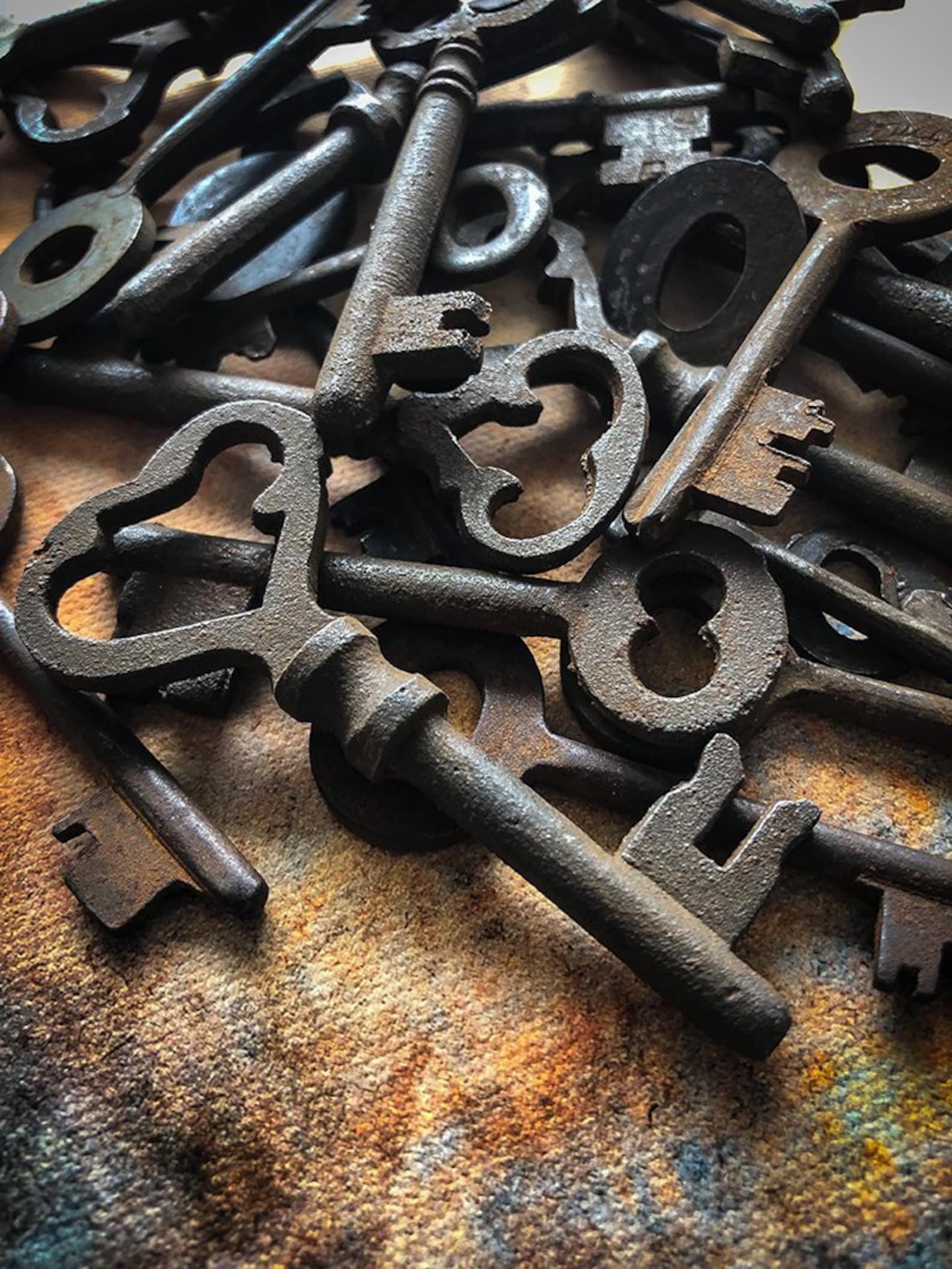 Vintage Style Rusty Skeleton Key Sets 5 Keys in a Set for - Etsy