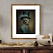 Vintage Skeleton Portrait | Gentleman Groom Skeleton in Floral Top Hat ...