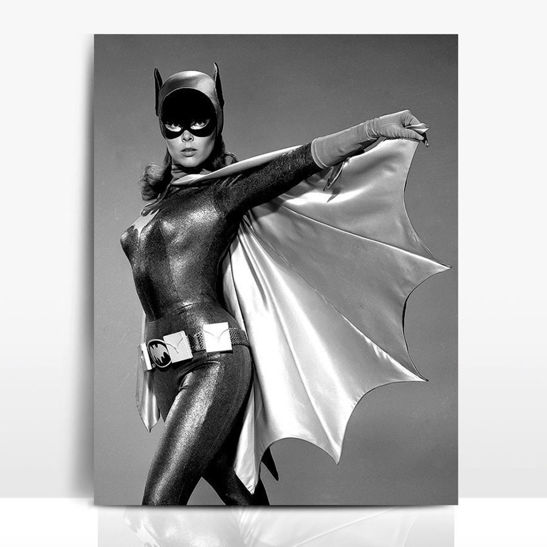 Retro Superhero Crime Fighting Batgirl Pin up Actress Yvonne Joyce ...