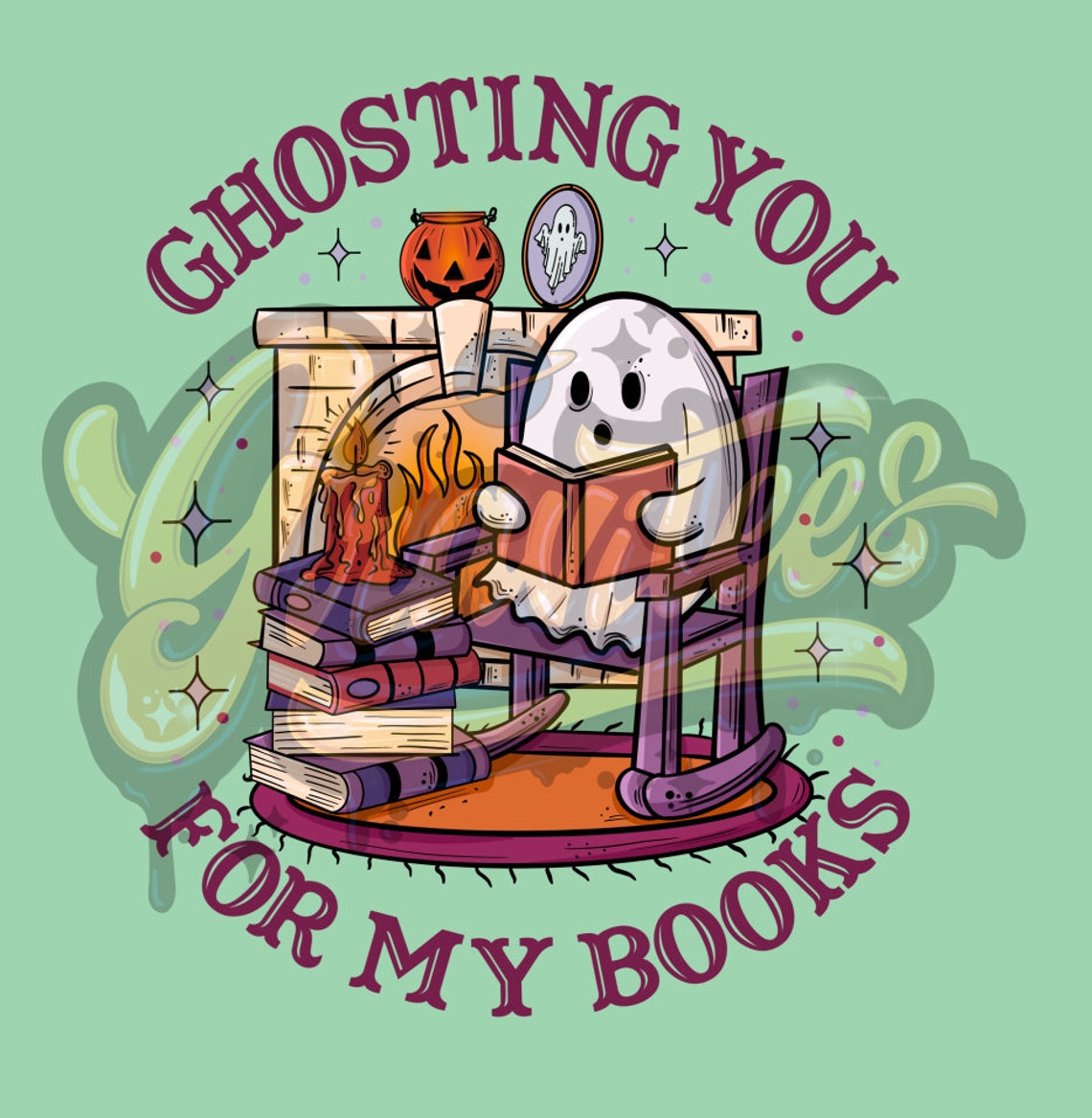 Ghosting You for My Books PNG, Ghost Clipart, Book Clipart, Book Lover ...
