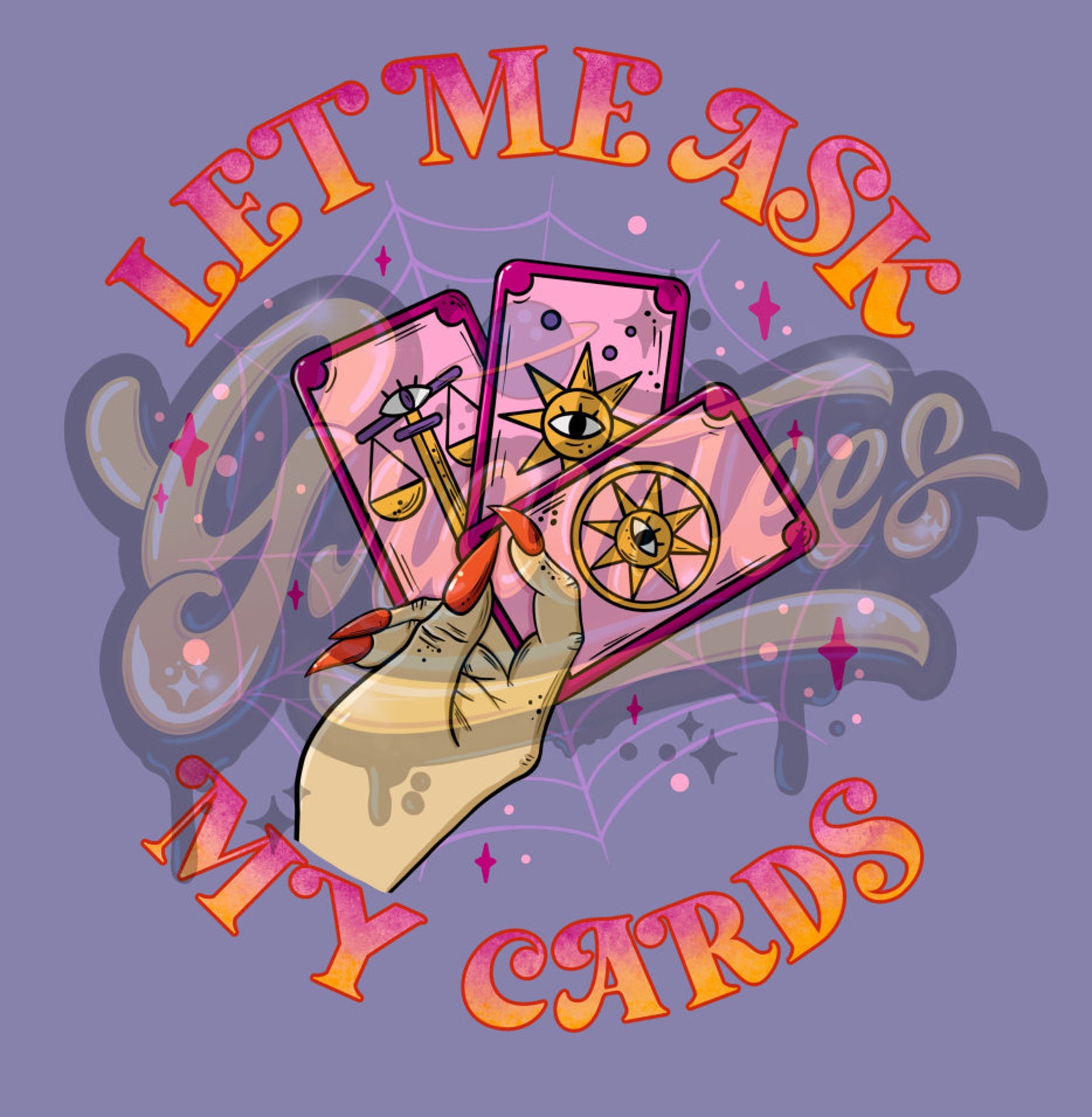 Let Me Ask My Cards PNG, Tarot Clipart, Tarot Cards Clipart, Halloween ...