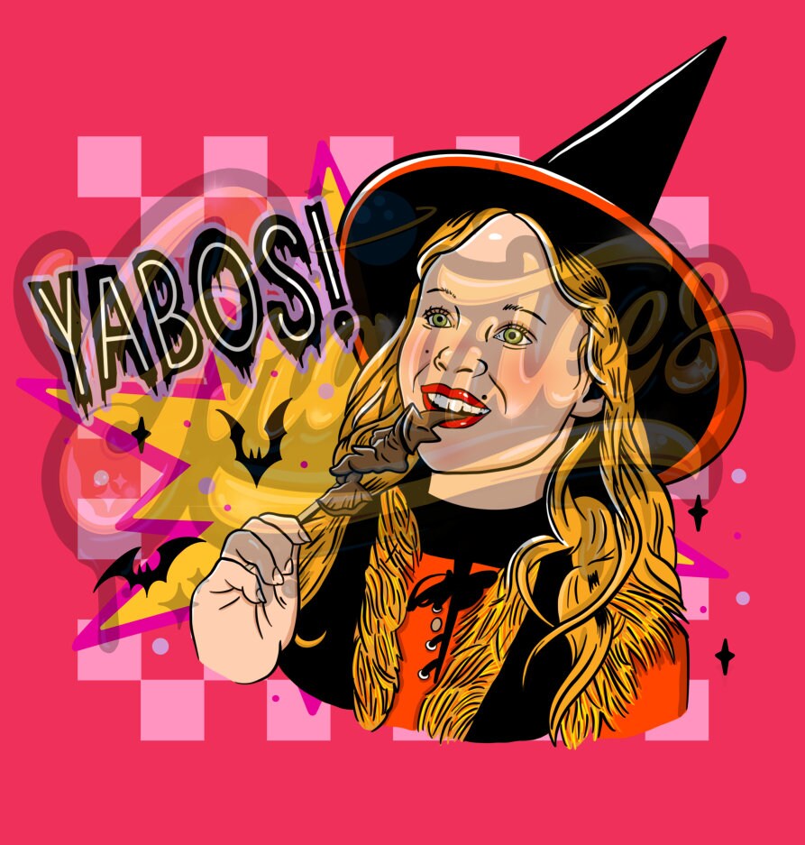 Yabos Hocus Pocus PNG, Spooky Clipart for DTF or Shirt Printing ...