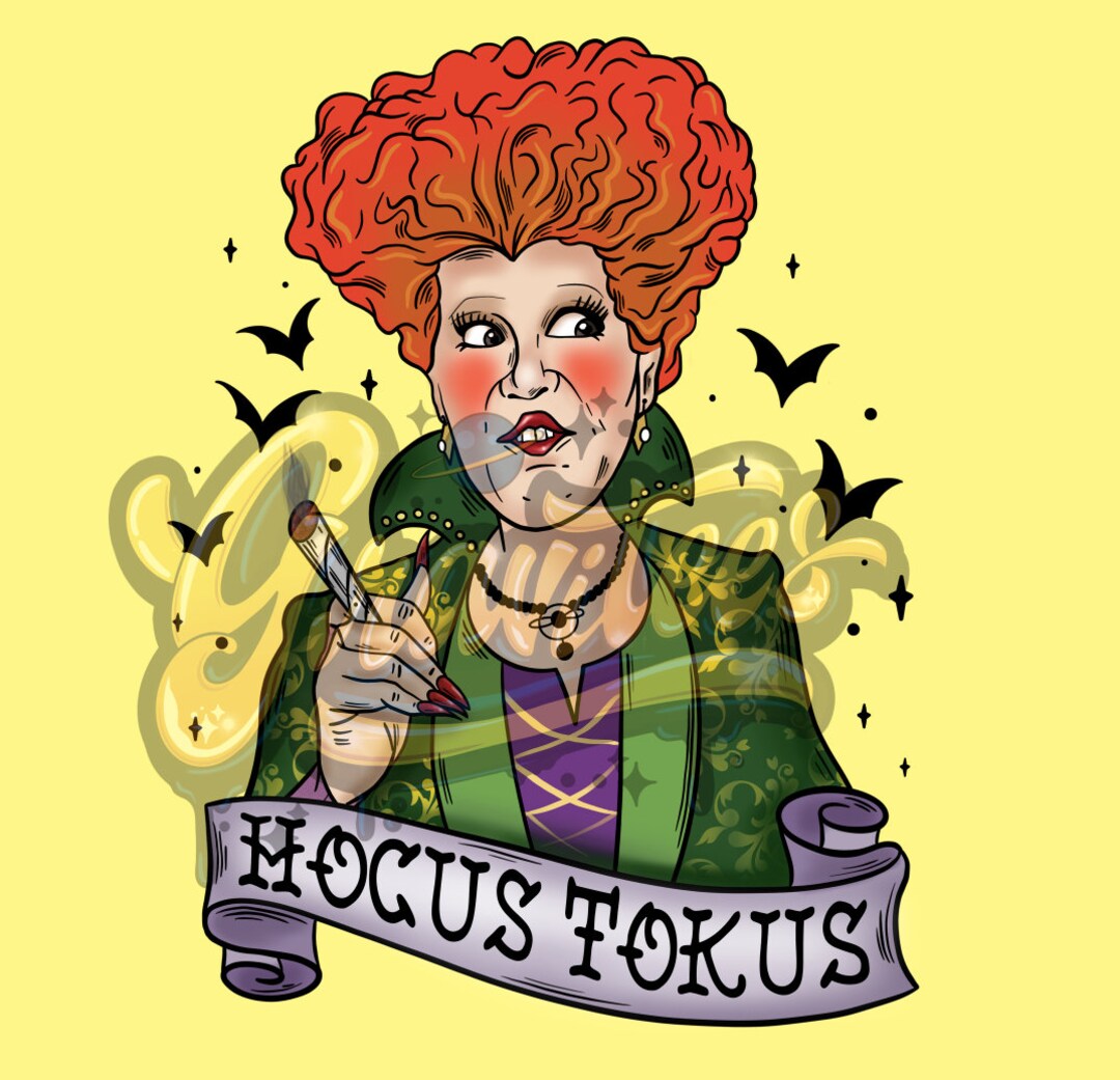 Hocus Tokus PNG, Hocus Pocus Clipart, Halloween Weed Clipart, Pot ...