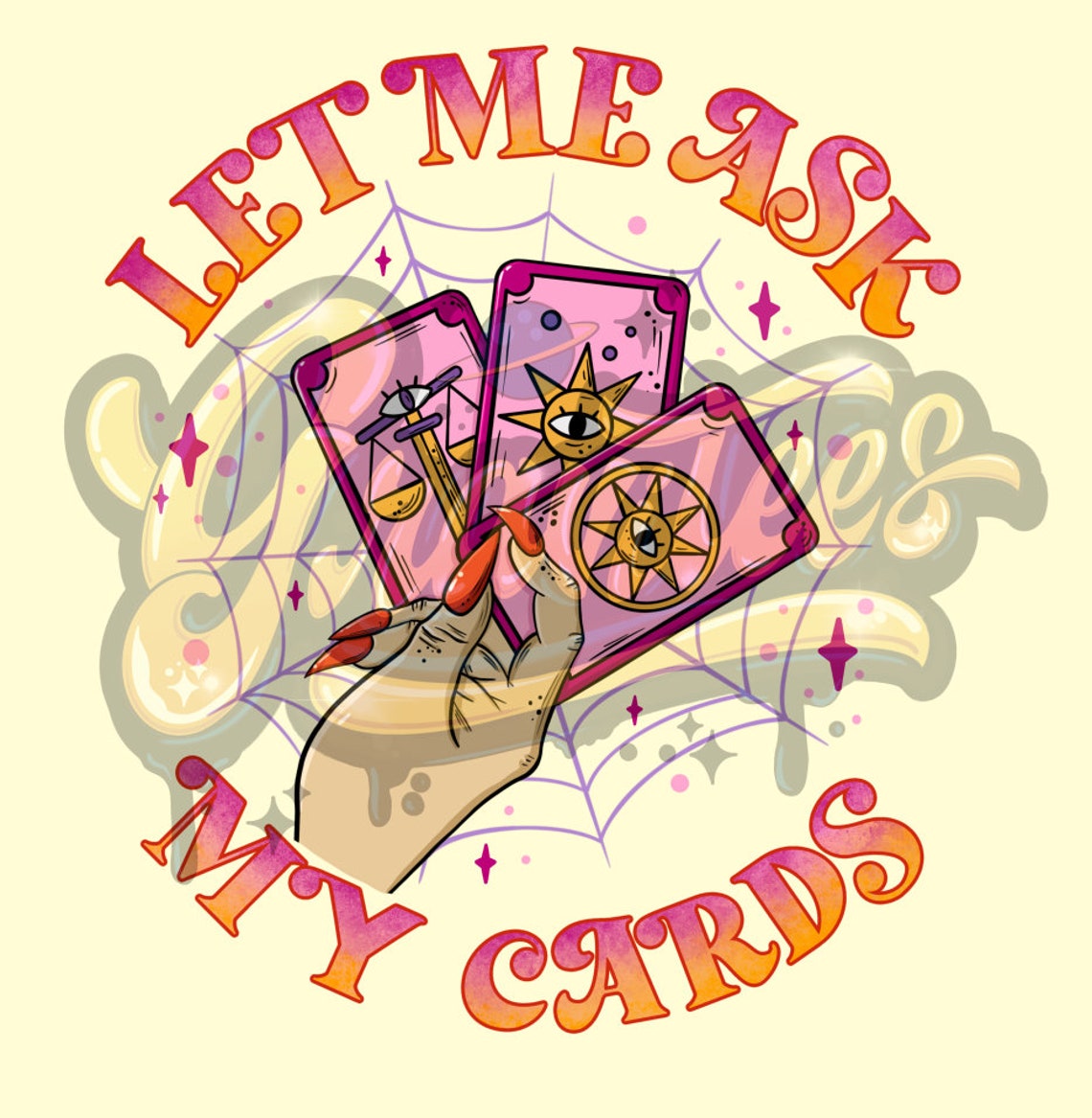 Let Me Ask My Cards PNG, Tarot Clipart, Tarot Cards Clipart, Halloween ...