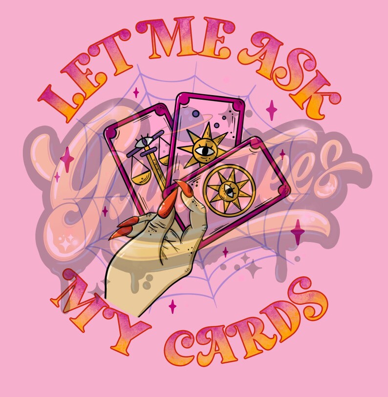 Let Me Ask My Cards PNG, Tarot Clipart, Tarot Cards Clipart, Halloween ...