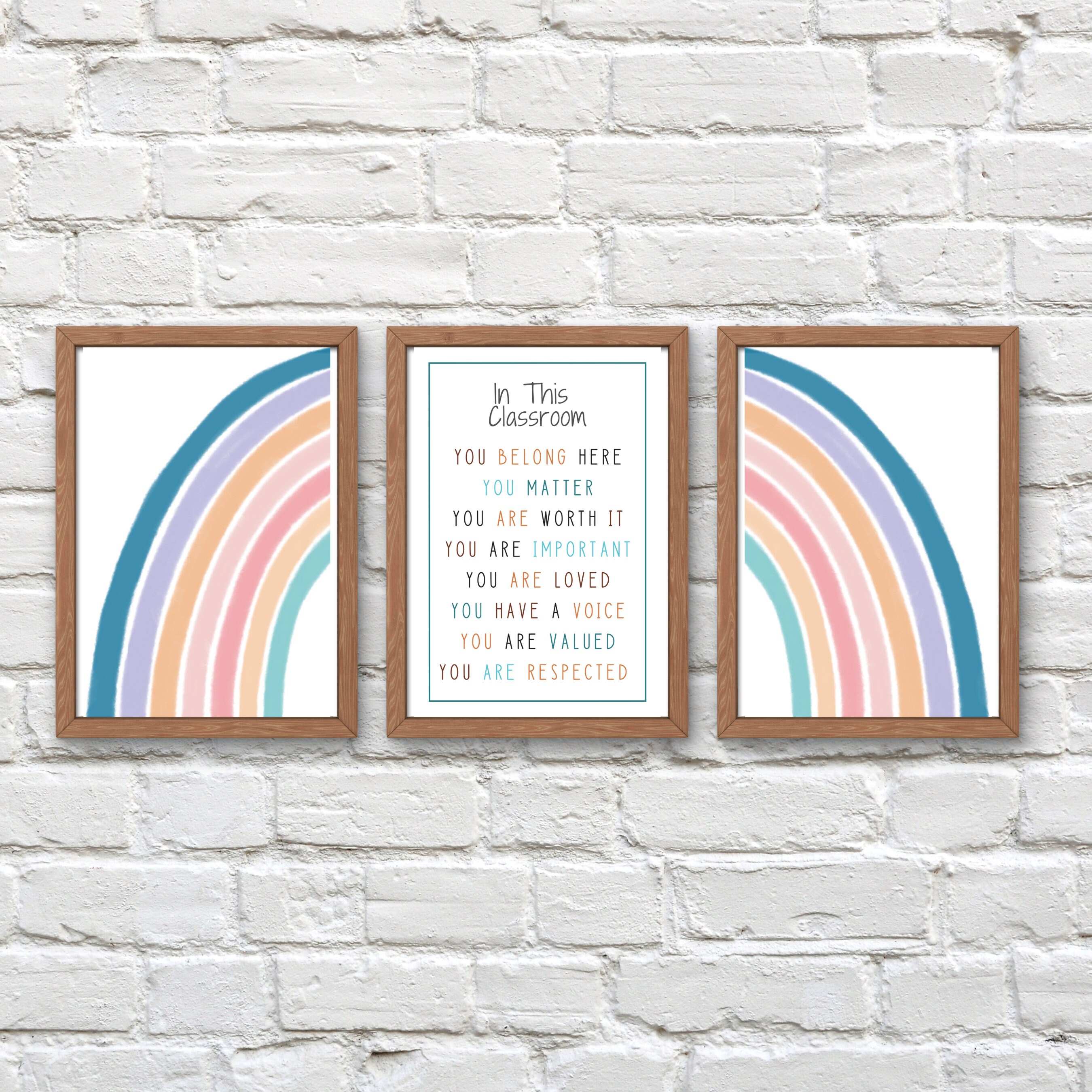 Empowering 'you Belong' Quote, Digital Art for Classroom or Office ...