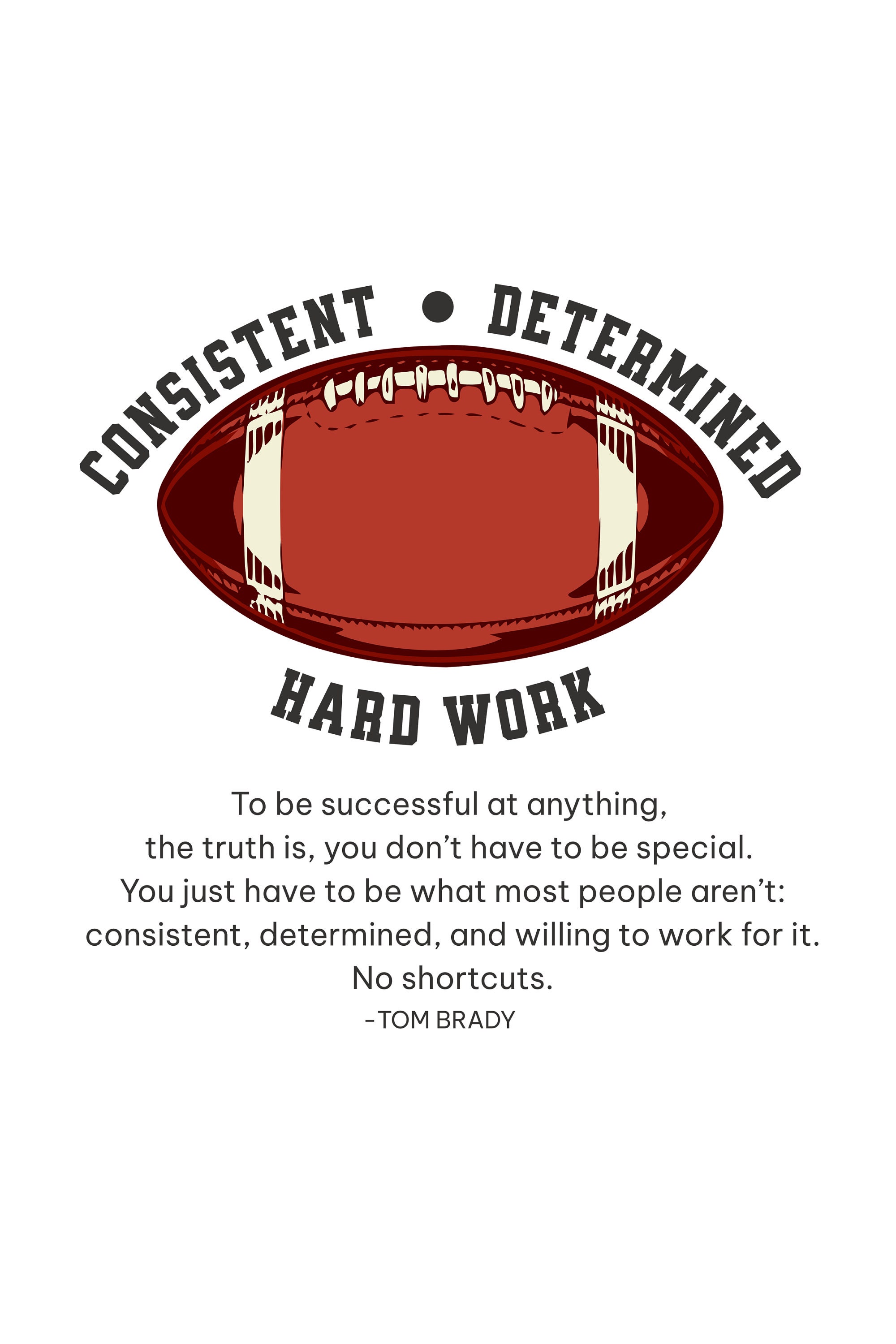 Football Inspirational Quote Print: Touchdown Your Goals (digital ...