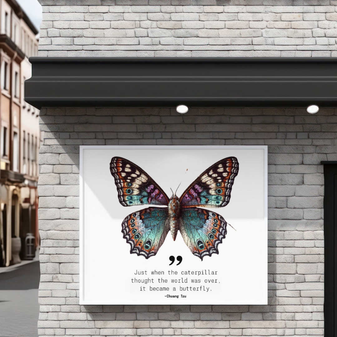 Instant Download Butterfly Quote Print - Inspirational Quote Print ...