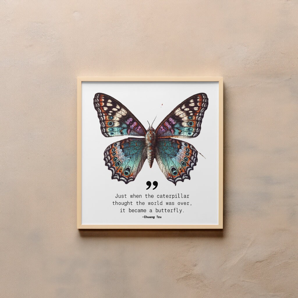 Instant Download Butterfly Quote Print Inspirational Quote Print ...