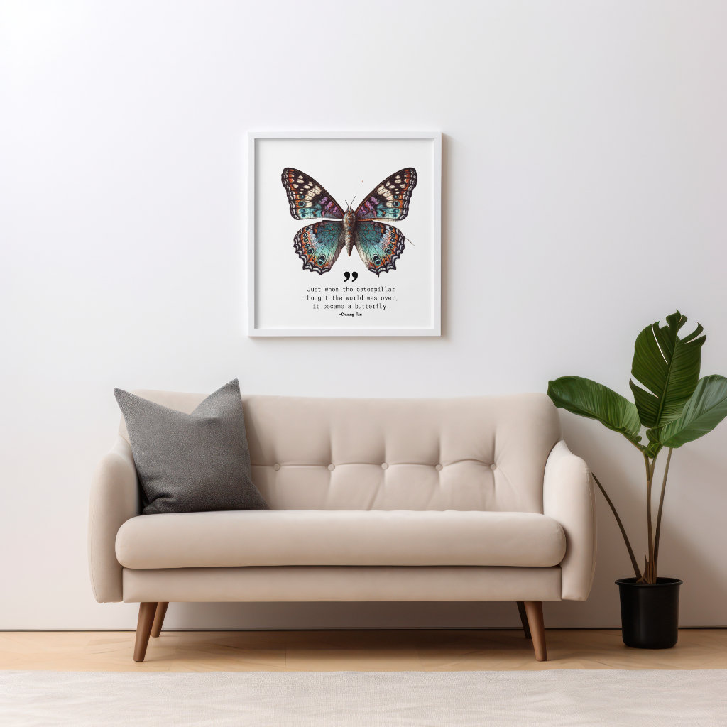 Instant Download Butterfly Quote Print Inspirational Quote Print ...