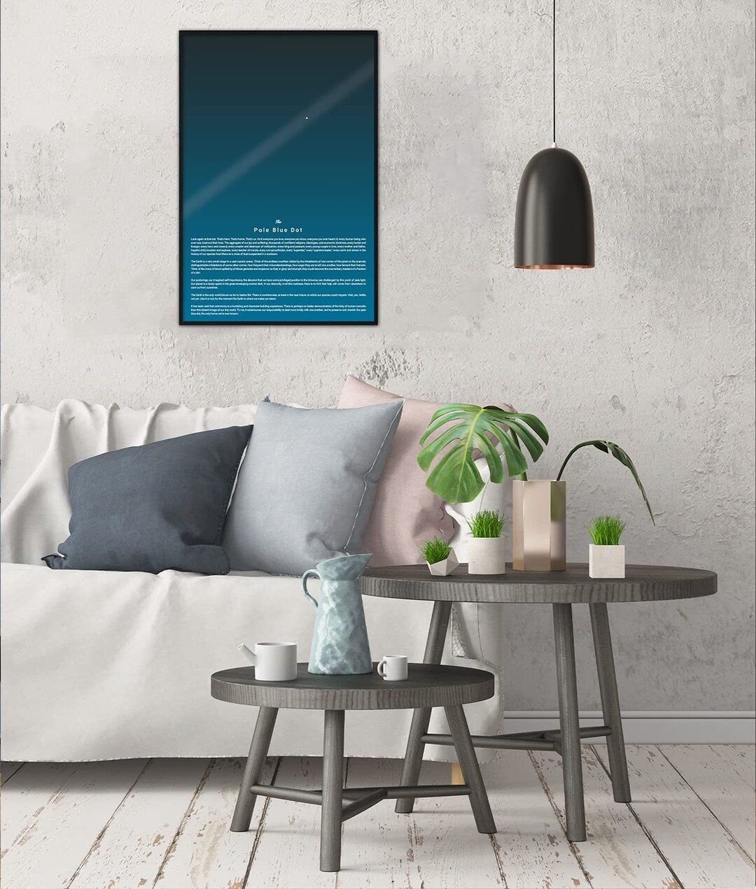 The Pale Blue Dot Poster, Inspirational Quote, Astronomy Print, Living ...