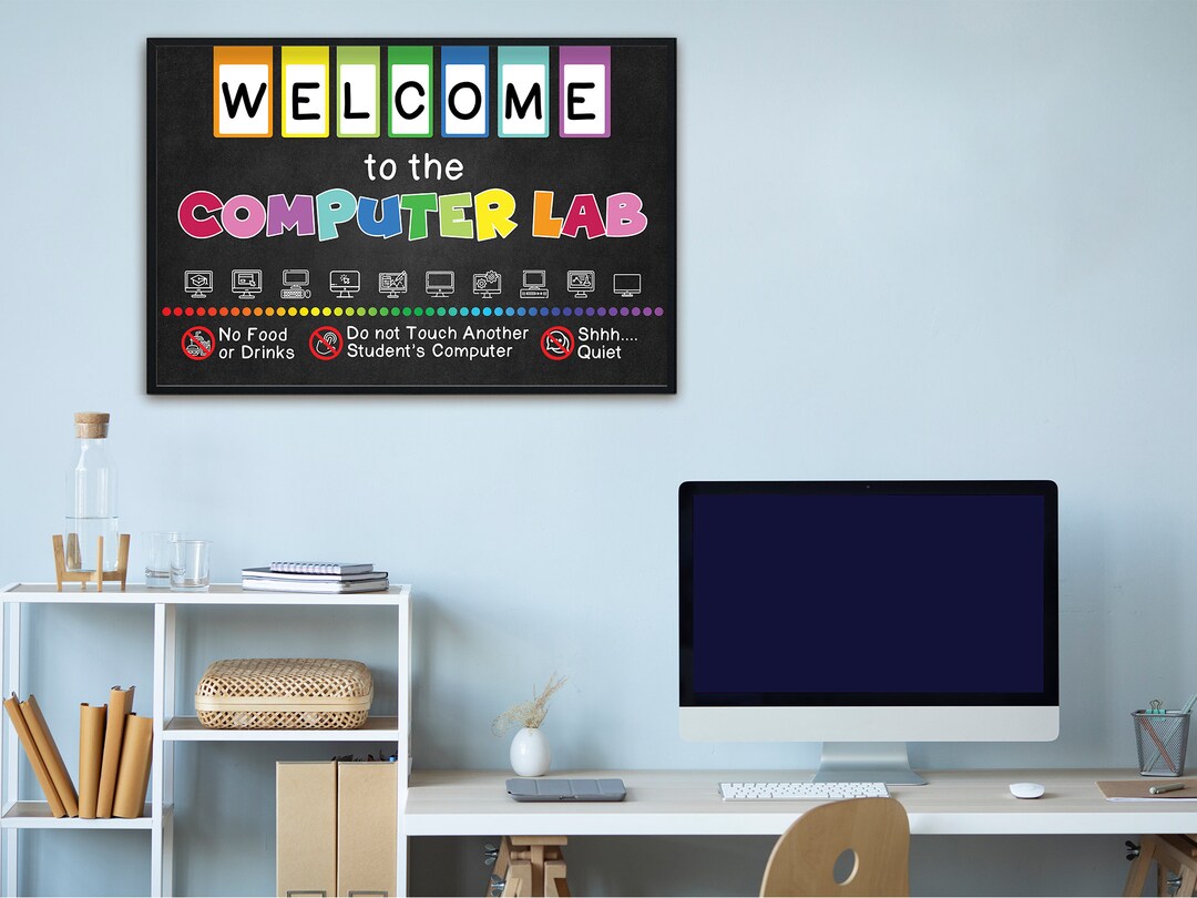 16x24 Welcome to Computer Lab Poster Unframed, Classroom Decor ...