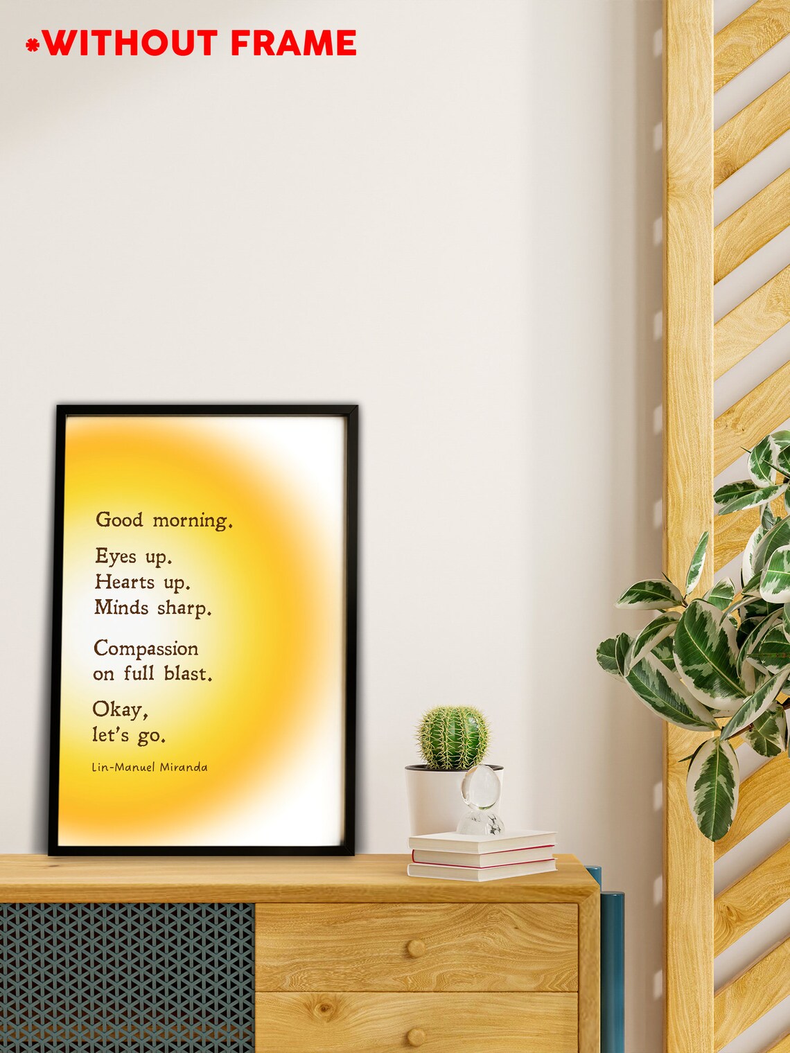 16x24 - Lin Manuel Miranda Good Morning Poster Unframed, Motivational ...