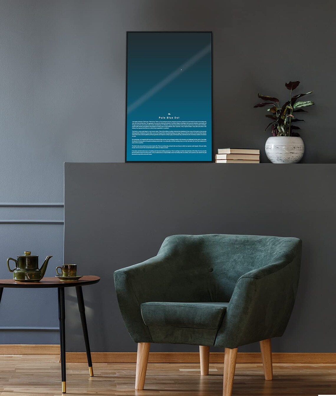 The Pale Blue Dot Poster, Inspirational Quote, Astronomy Print, Living ...