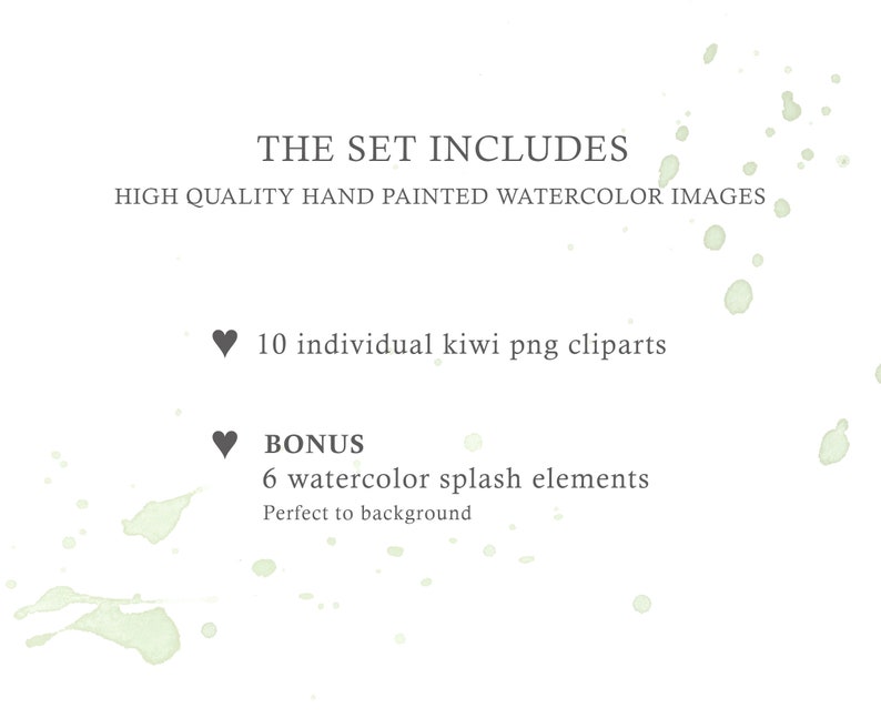 Watercolor Tropical Fruit Clipart. Kiwi Image to Dessert Menu. Motif ...