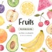 Watercolor Fruit Set. PNG Cliparts Food. Colorful Watercolor Icon ...