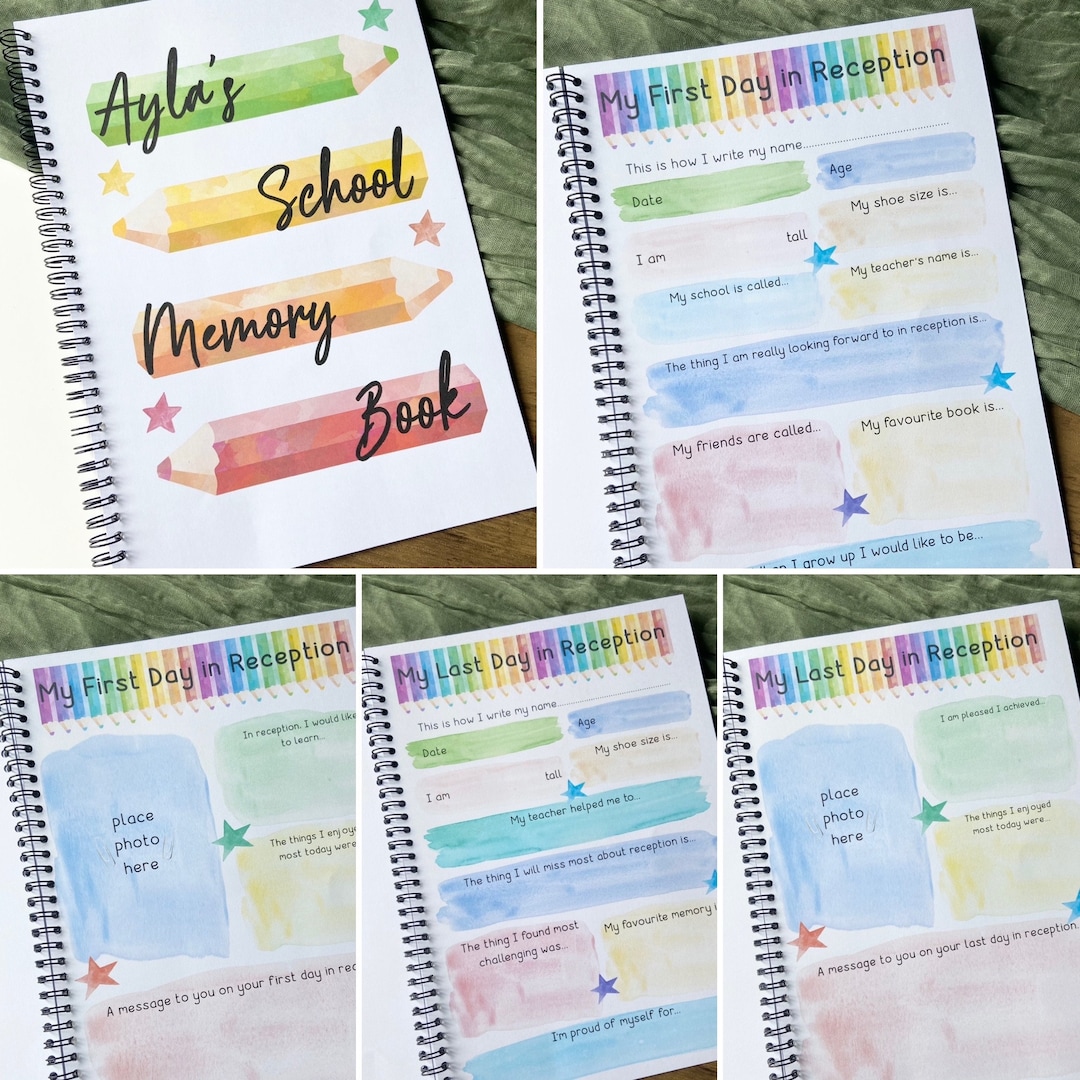 School Memory Book Starting School Starting School Gift School Notebook ...