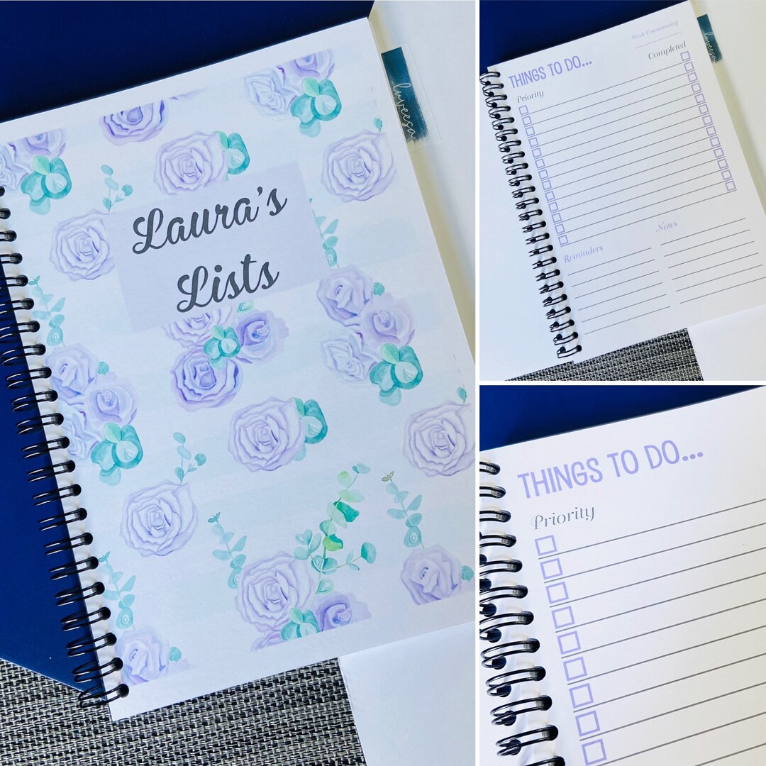 PERSONALISED to Do List Notebook | Book of Lists | Notebook | Joke ...