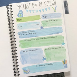 School Leavers Book 2026 | My Last Day at School | School Gift | School ...