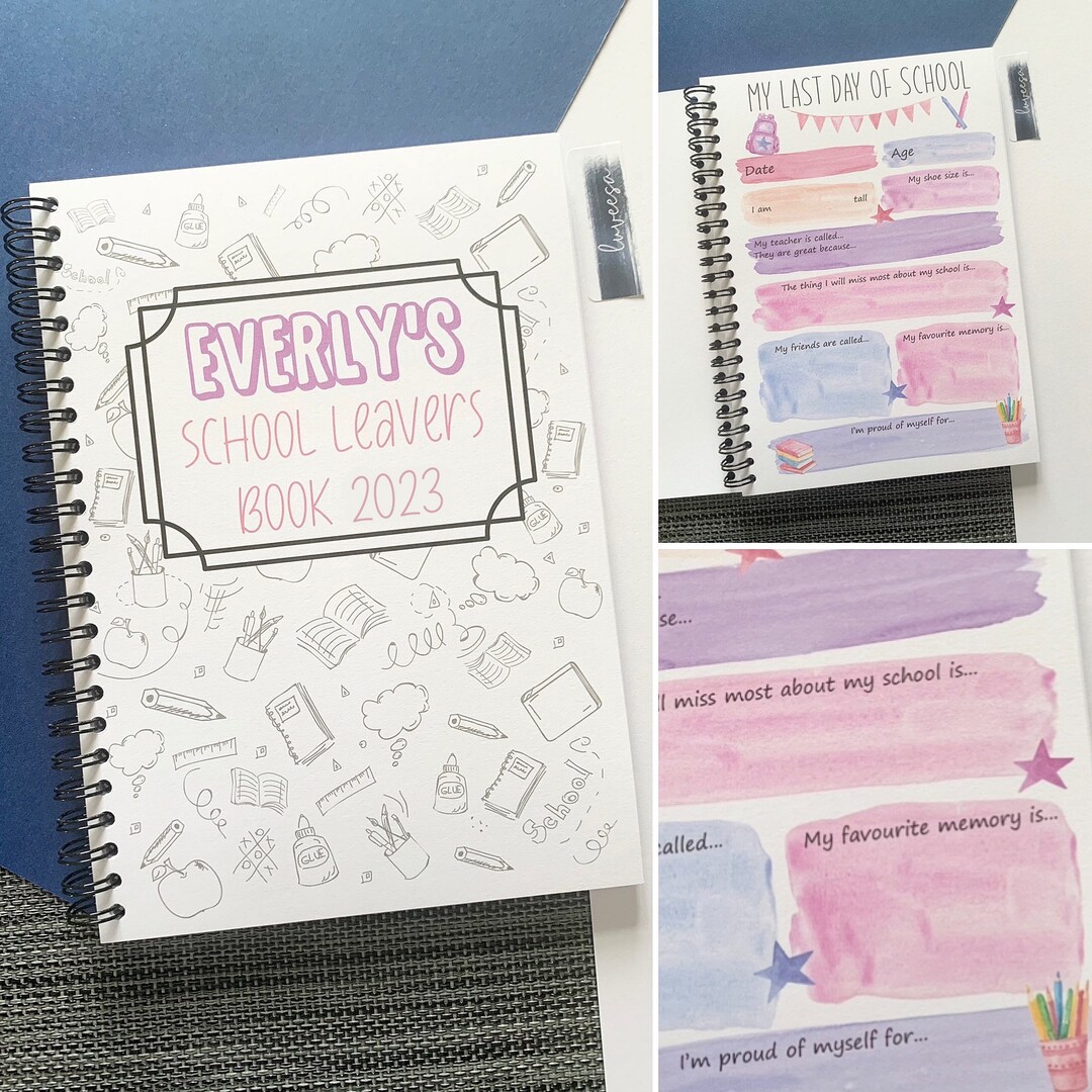 School Leavers Book | My Last Day at School | School Gift | School ...