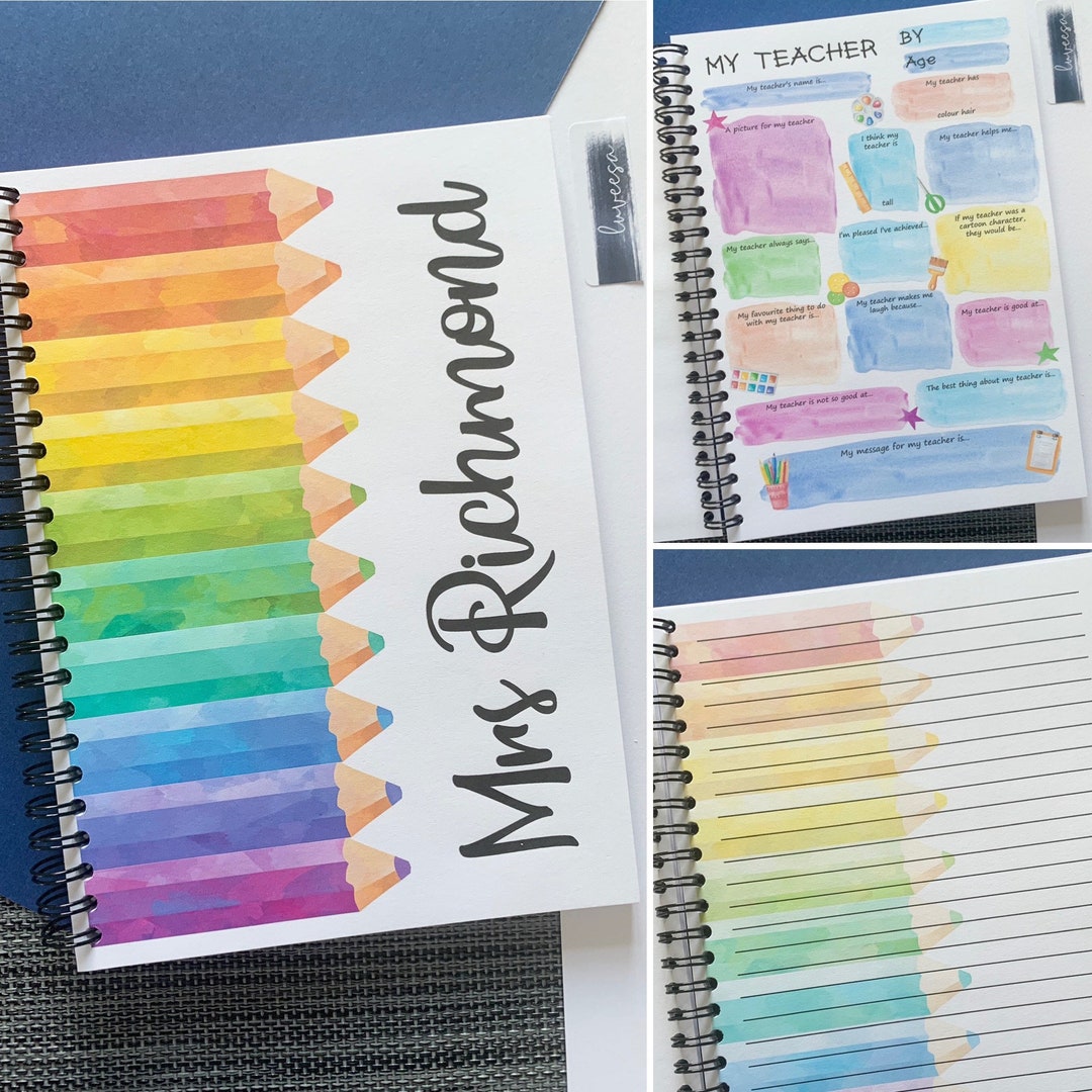 Teacher Journal | Teacher Notebook | Teacher Gift | End of Term Gift ...