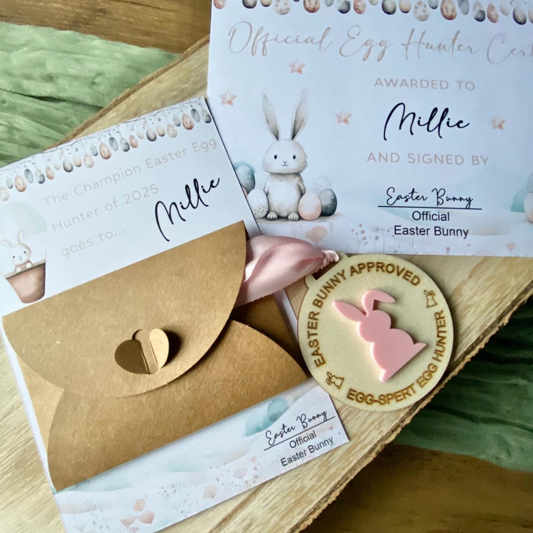 Personalised Easter Bunny Egg Hunter Egg-spert Egg Hunter Easter ...